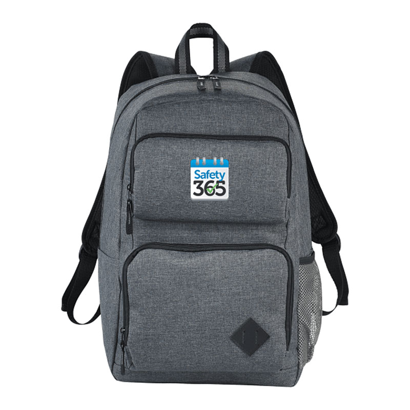 Buy Custom Graphite Deluxe 15 Inch Laptop Backpack | Optamark