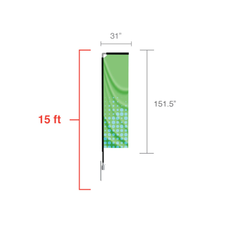 Buy Custom Rectangle Flag (Medium) - Optamark