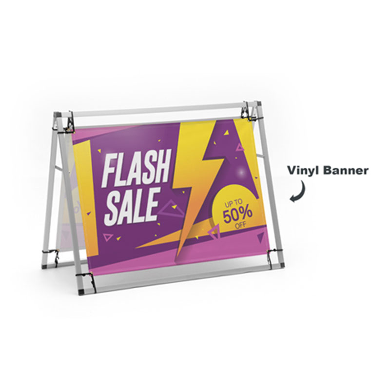 Buy Custom A-Frame Banner Display 4ft - Optamark