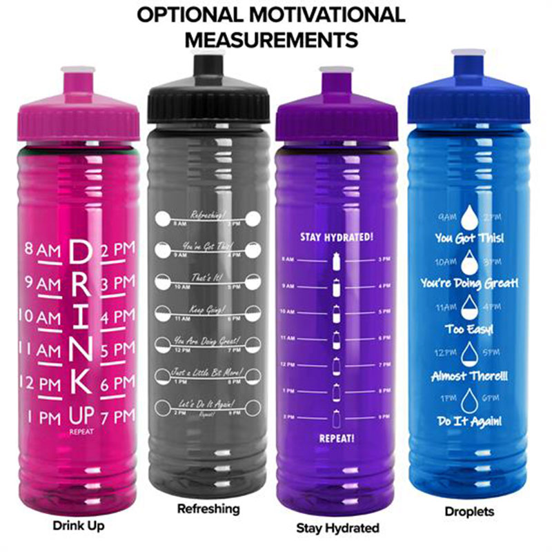 24 oz. Slim Fit Water Sports Bottle - Push-Pull Lid - Optamark