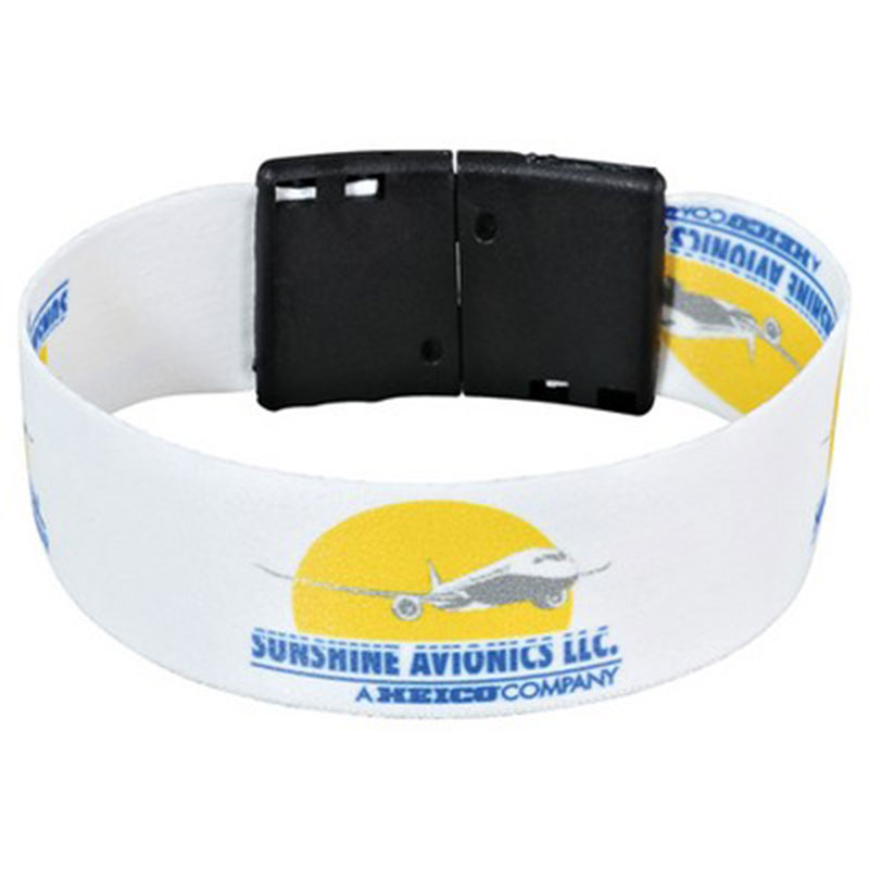 Buy Custom Full Color 1" Wristband w/ Clip - Optamark