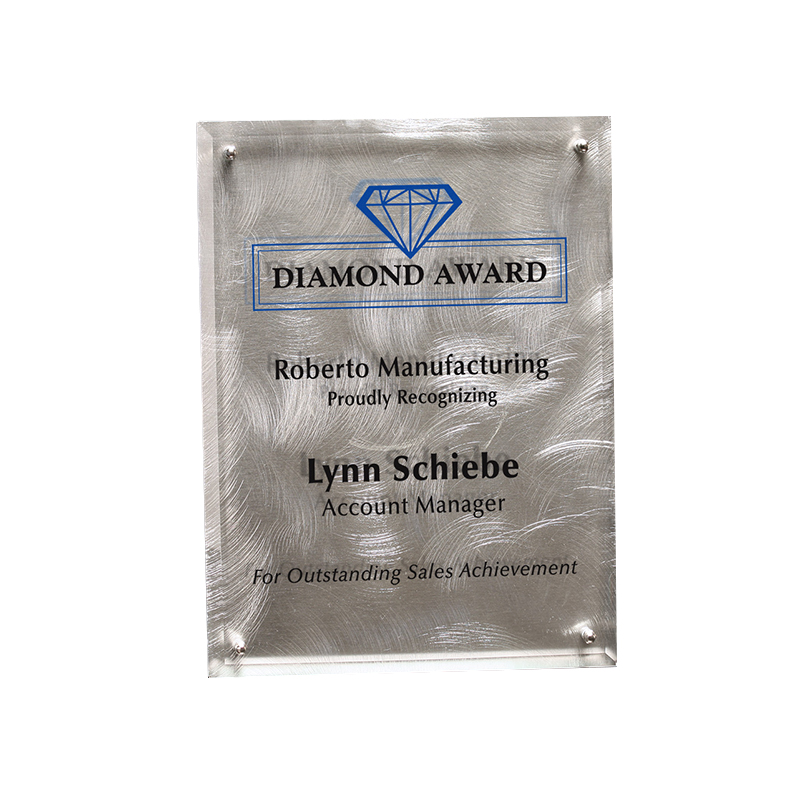 Buy Custom Silver Alloy Plaque 7" X 9" - Optamark