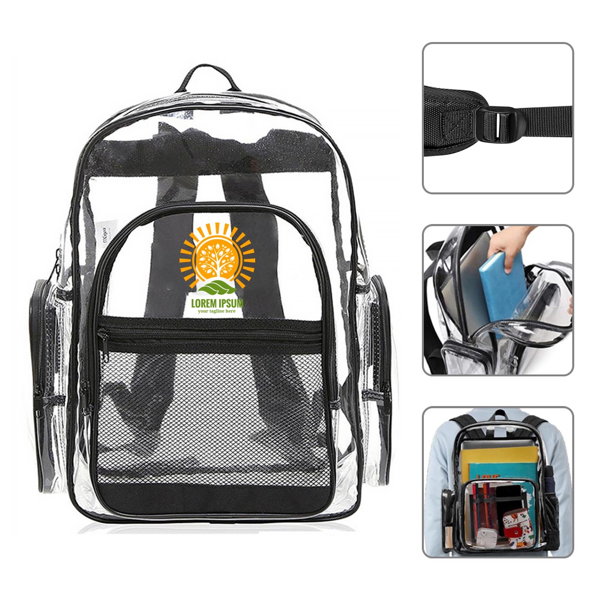 Transparent Pvc Backpack - Optamark