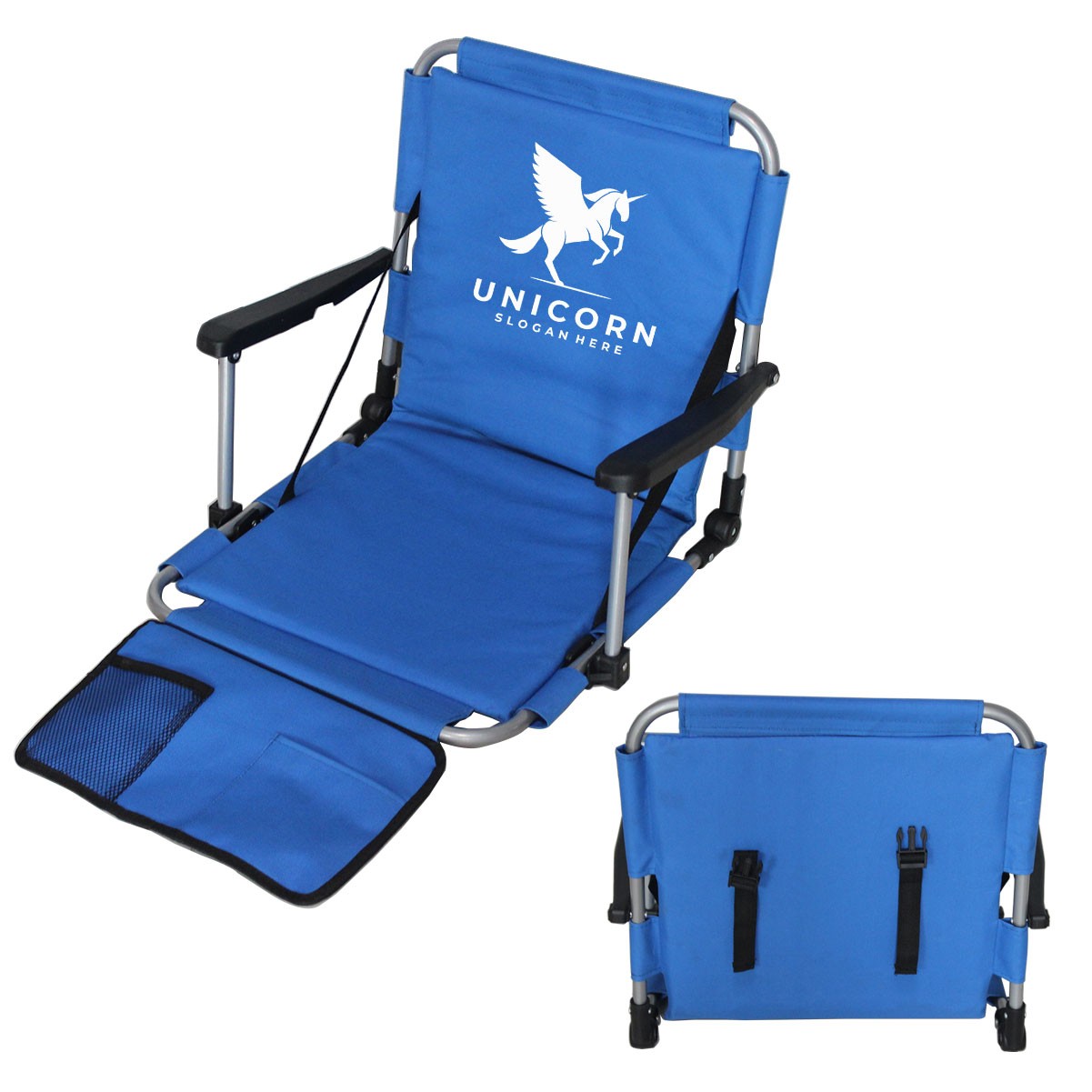 Outdoors Folding Stadium Chair with Armrests - Optamark